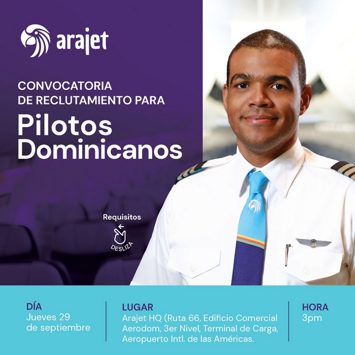 Arajet recluta pilotos dominicanos | Online Plus